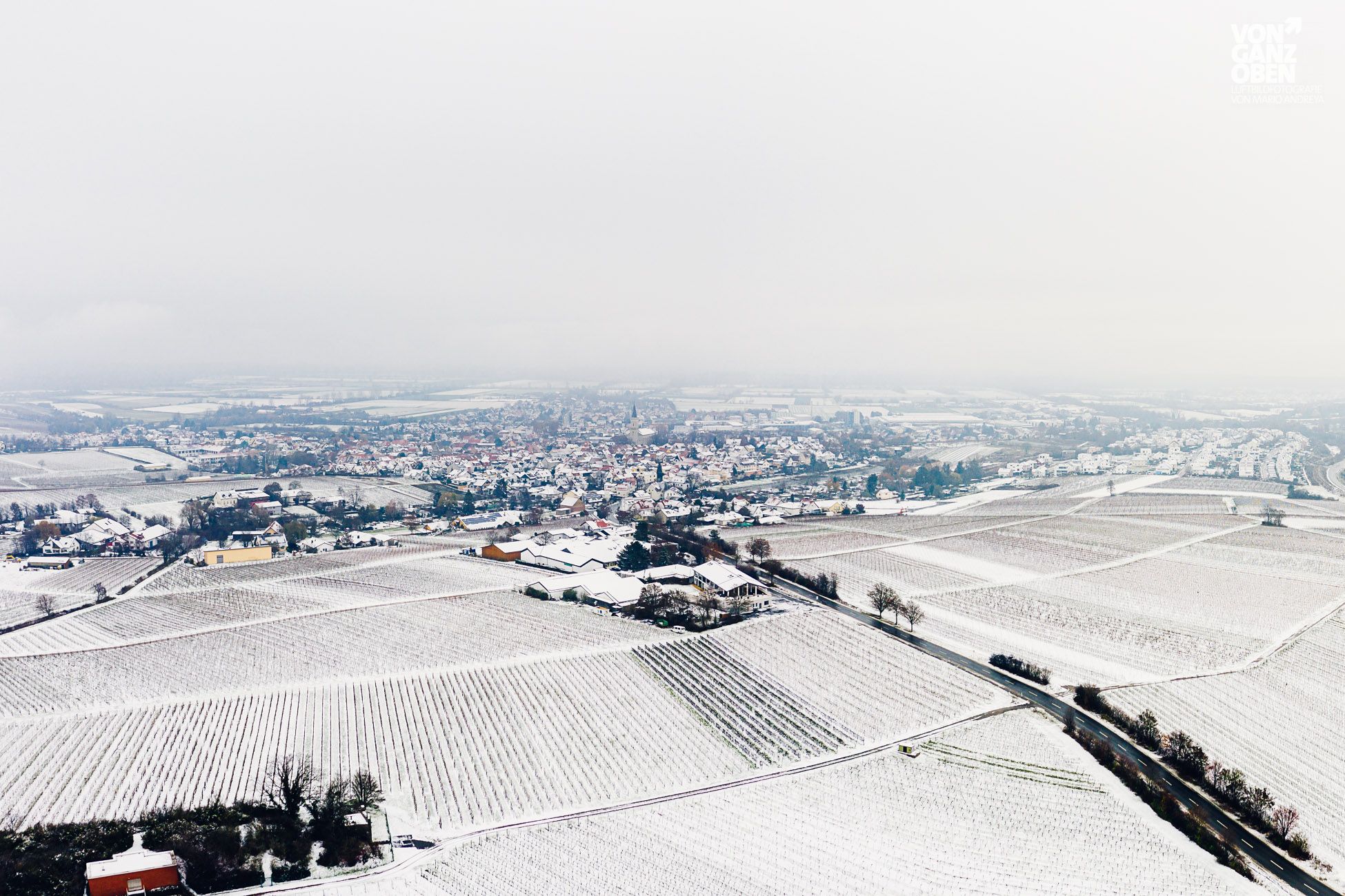 Luftbild Bodenheim im Schnee - VONGANZOBEN Luftbildfotografie | Der ...